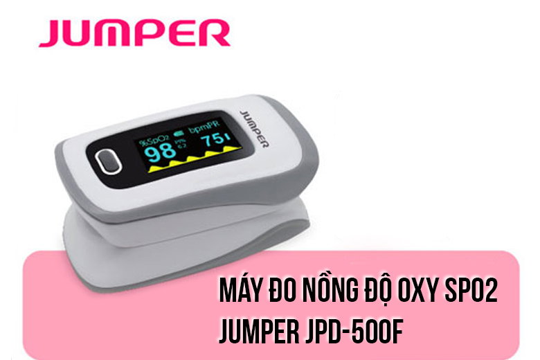 Máy đo nồng độ Oxy SPO2 JUMPER JPD-500F Chính hãng, Giá rẻ