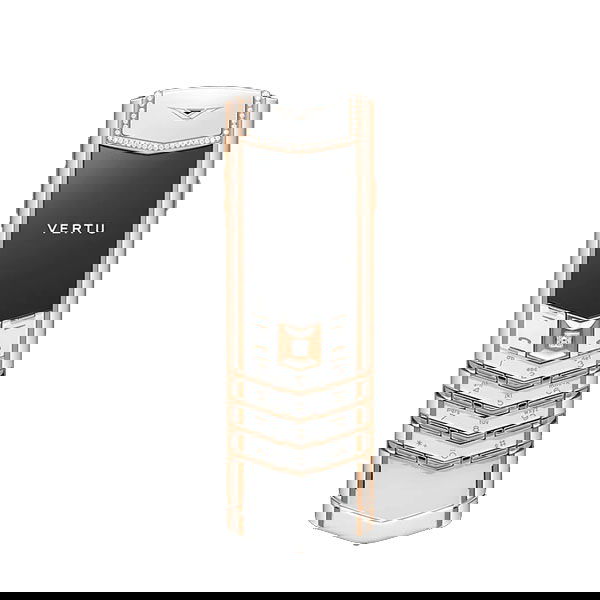 Vertu Signature V Diamond White Alligator